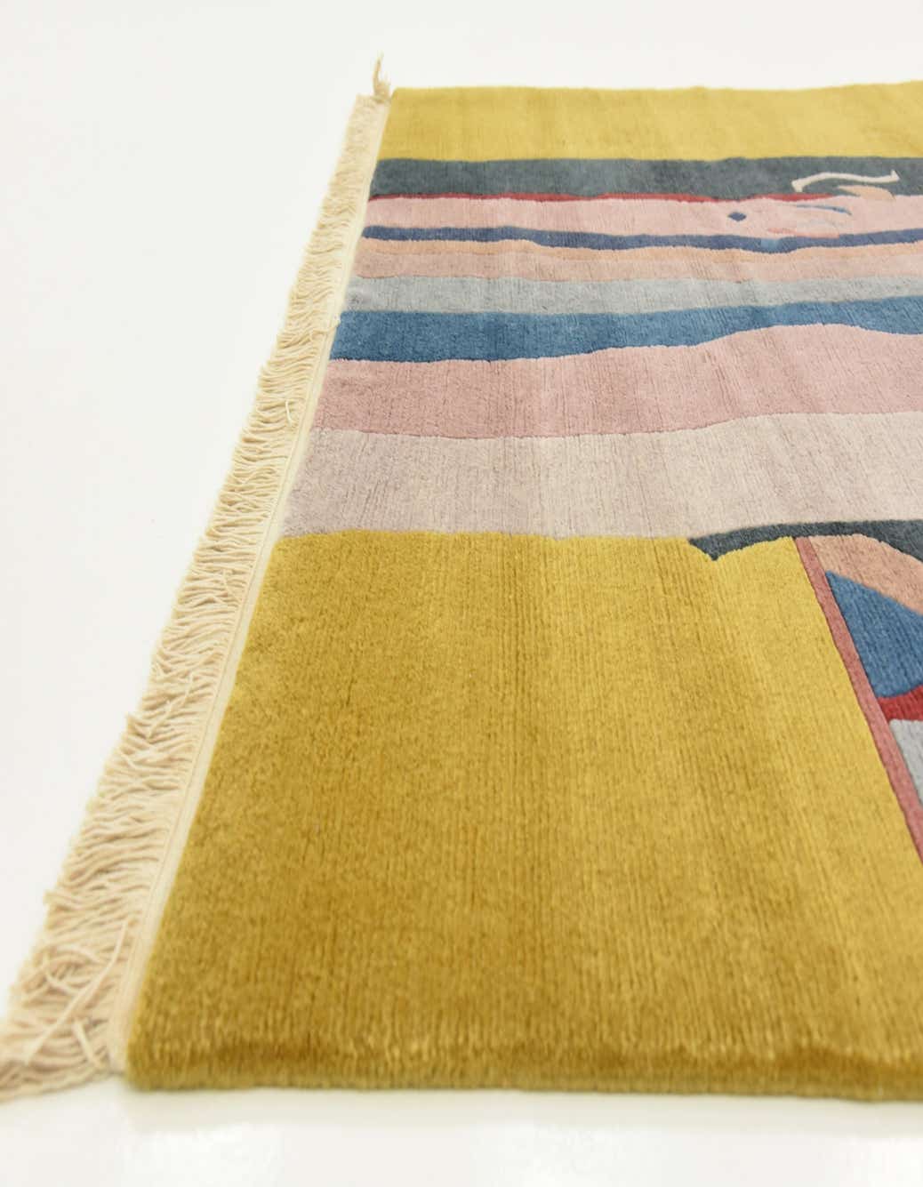 Gold 5' 9 x 7' 11 Hand Knotted Nepal Wool Rug | eSaleRugs