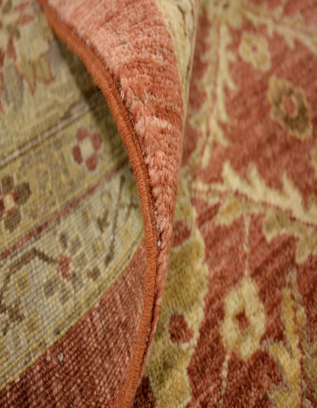 Rust Red 8' 11 x 11' 4 Hand Knotted Peshawar Ziegler Oriental Rug ...