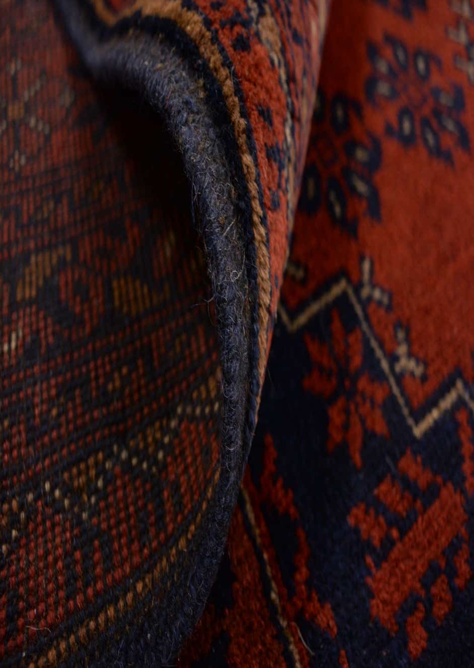 Red 6' 8 x 9' 9 Hand Knotted Khal Mohammadi Oriental Rug | eSaleRugs