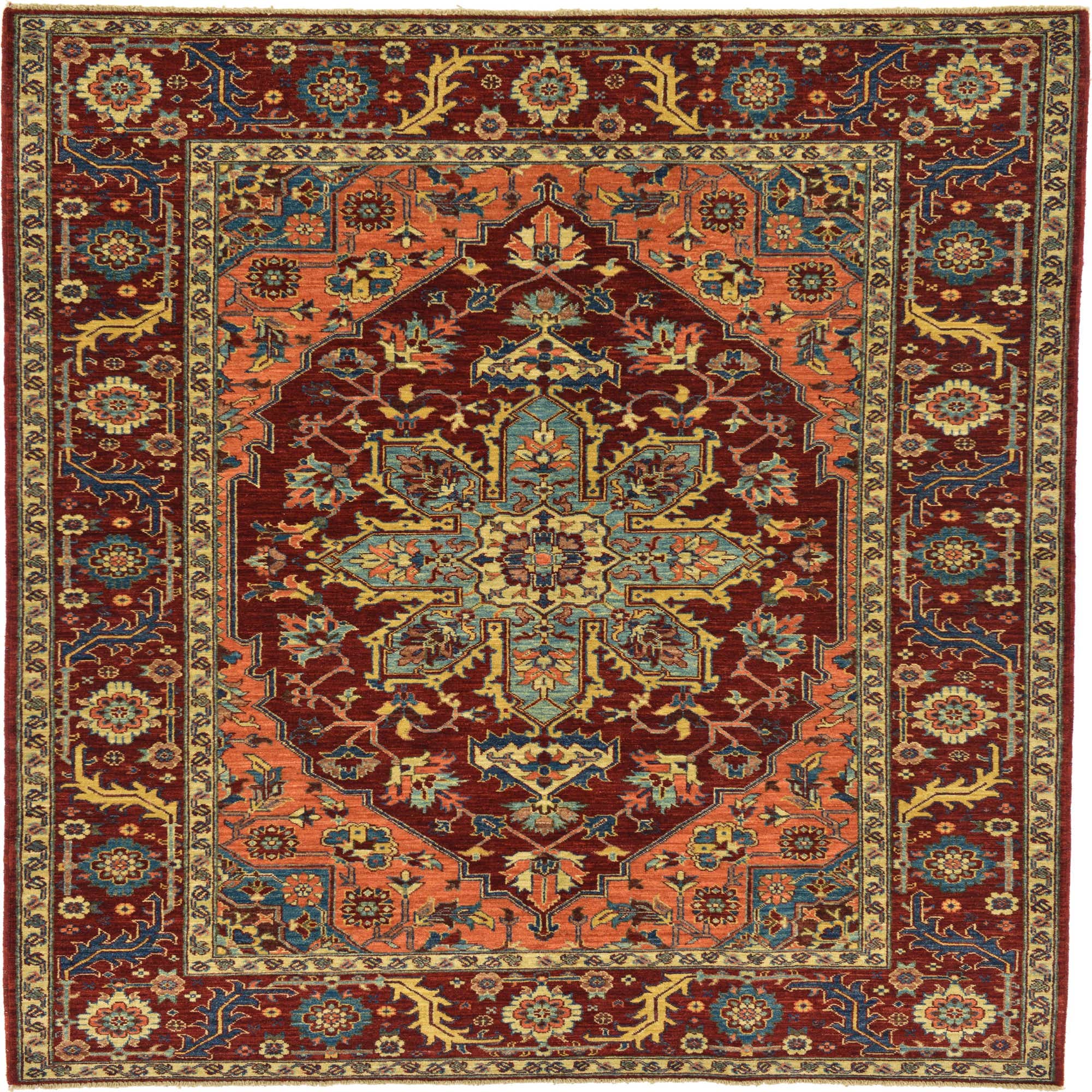Red 5' 9 x 7' 10 Hand Knotted Ariana Ziegler Oriental Rug | eSaleRugs