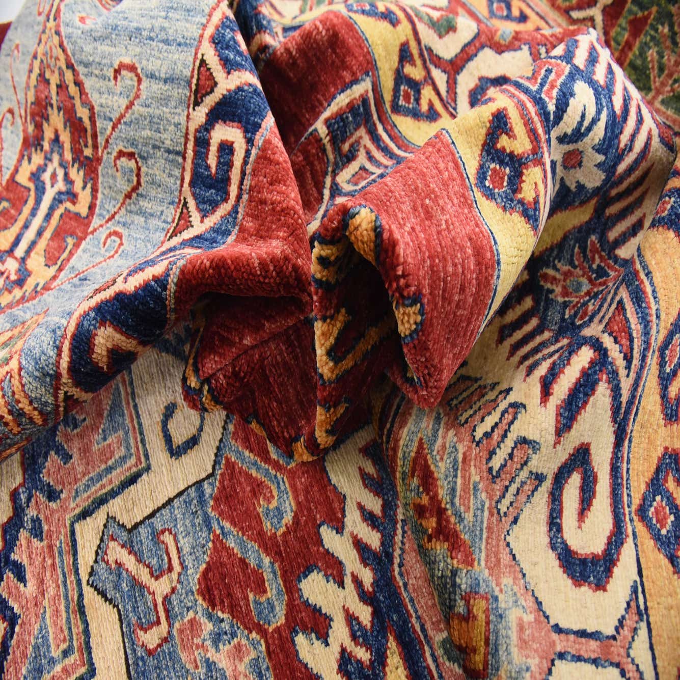 Red 7' 4 x 10' Hand Knotted Kazak Oriental Rug | eSaleRugs