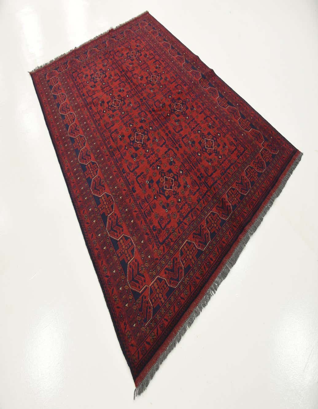 Red 5' 7 x 7' 9 Hand Knotted Khal Mohammadi Oriental Rug | eSaleRugs