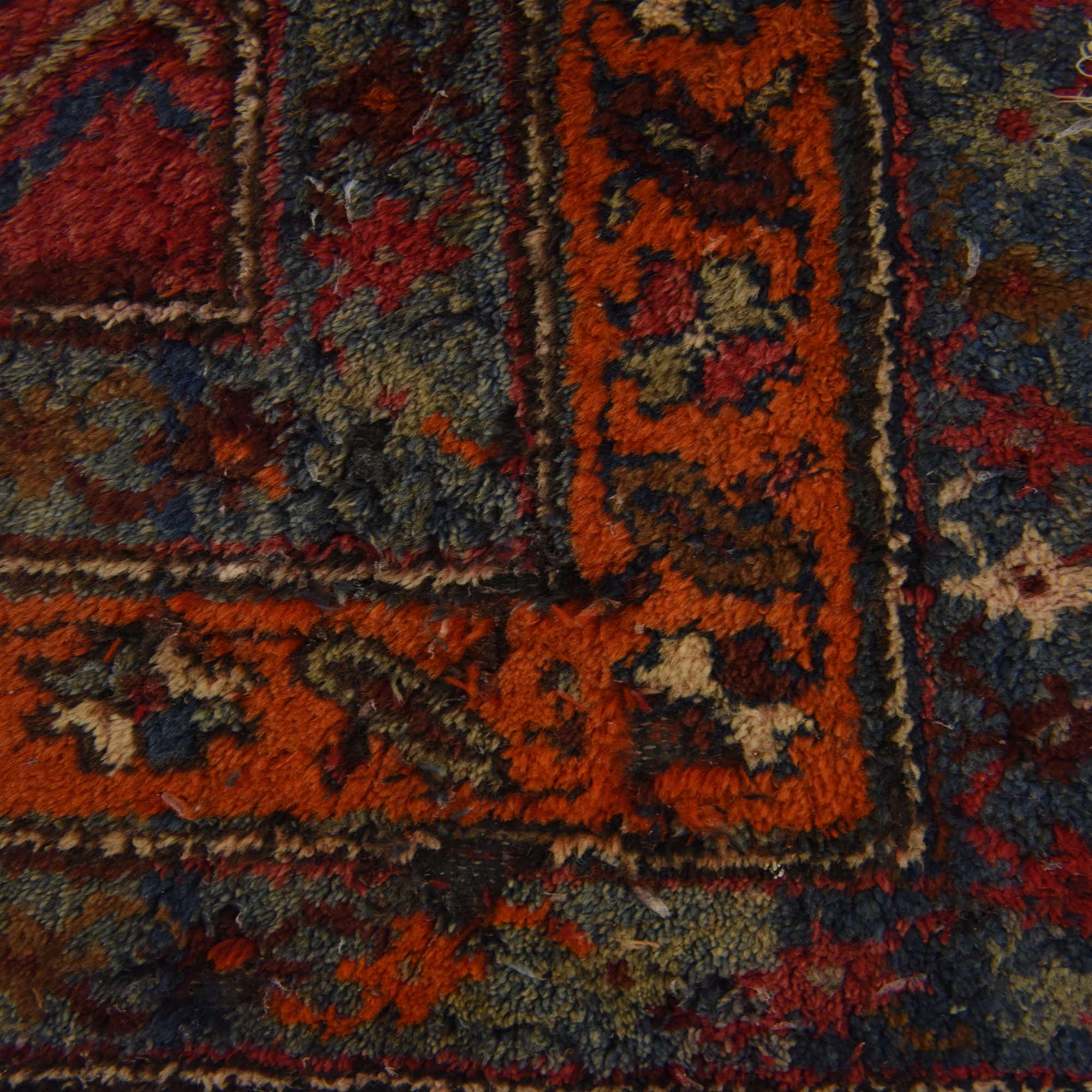 Red 3' 4 x 9' 10 Hand Knotted Hamedan Persian Wool Runner Rug | eSaleRugs