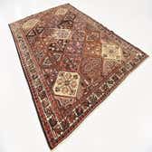 Peach 7' x 10' 2 Hand Knotted Bakhtiar Persian Wool Rug | eSaleRugs