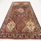 Peach 7' x 10' 2 Hand Knotted Bakhtiar Persian Wool Rug | eSaleRugs