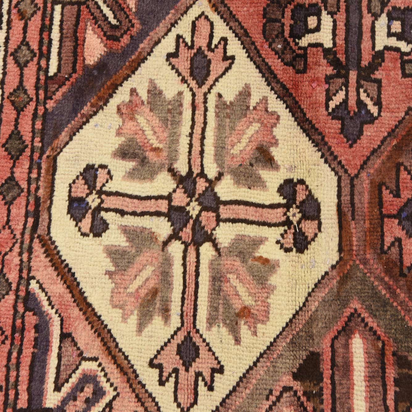 Peach 7' x 10' 2 Hand Knotted Bakhtiar Persian Wool Rug | eSaleRugs