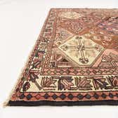 Peach 7' x 10' 2 Hand Knotted Bakhtiar Persian Wool Rug | eSaleRugs