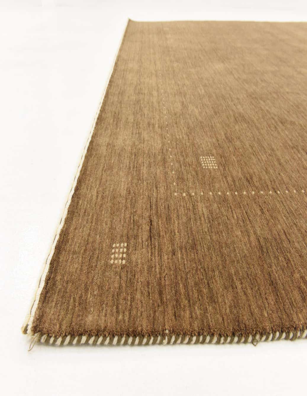 Brown 8' 2 x 10' Hand Knotted Kashkuli Gabbeh Wool Rug | eSaleRugs