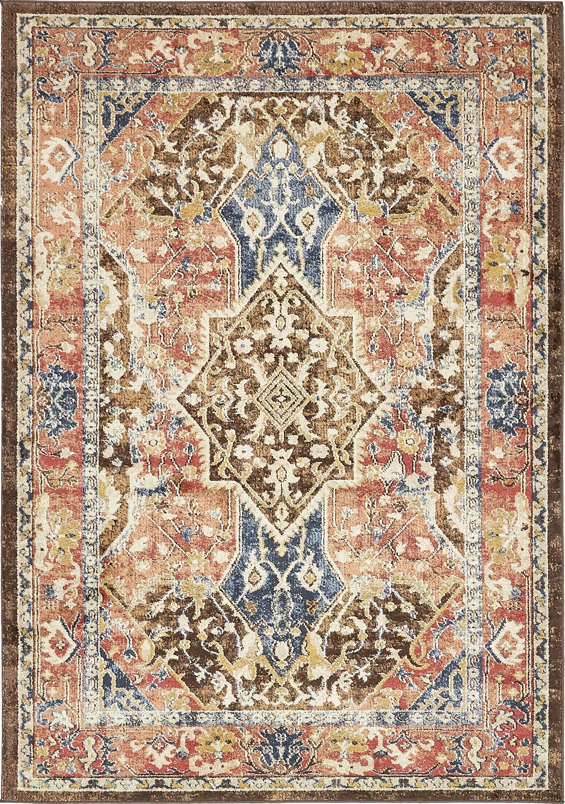 Brown 5' 3 x 7' 6 Arcadia Rug | eSaleRugs