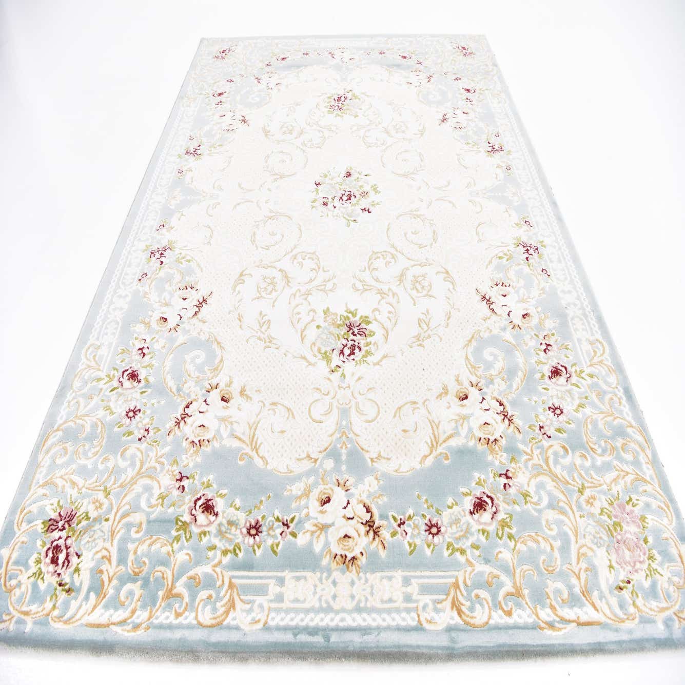 Ivory 6' 7 x 9' 5 Classic Aubusson Rug | eSaleRugs