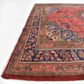 Red 6' 4 x 9' 7 Hand Knotted Mashad Persian Wool Rug | eSaleRugs