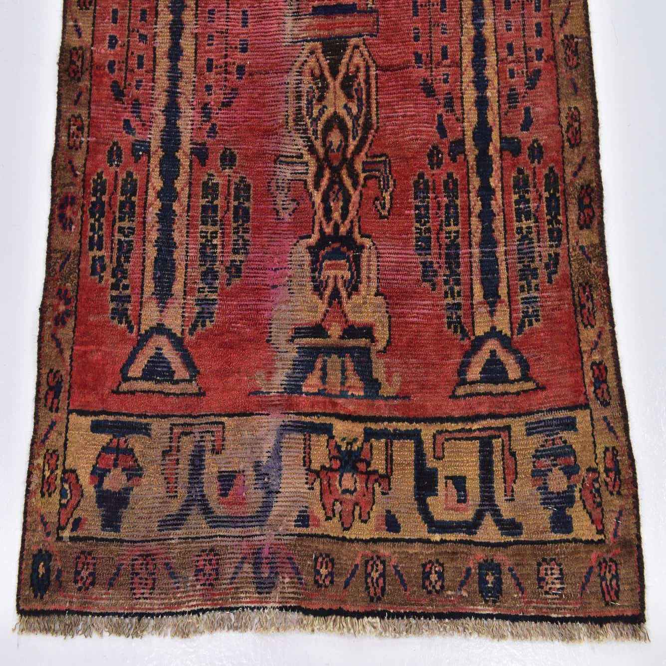 Red 2' 10 x 6' Hand Knotted Aran Persian Wool Runner Rug | eSaleRugs