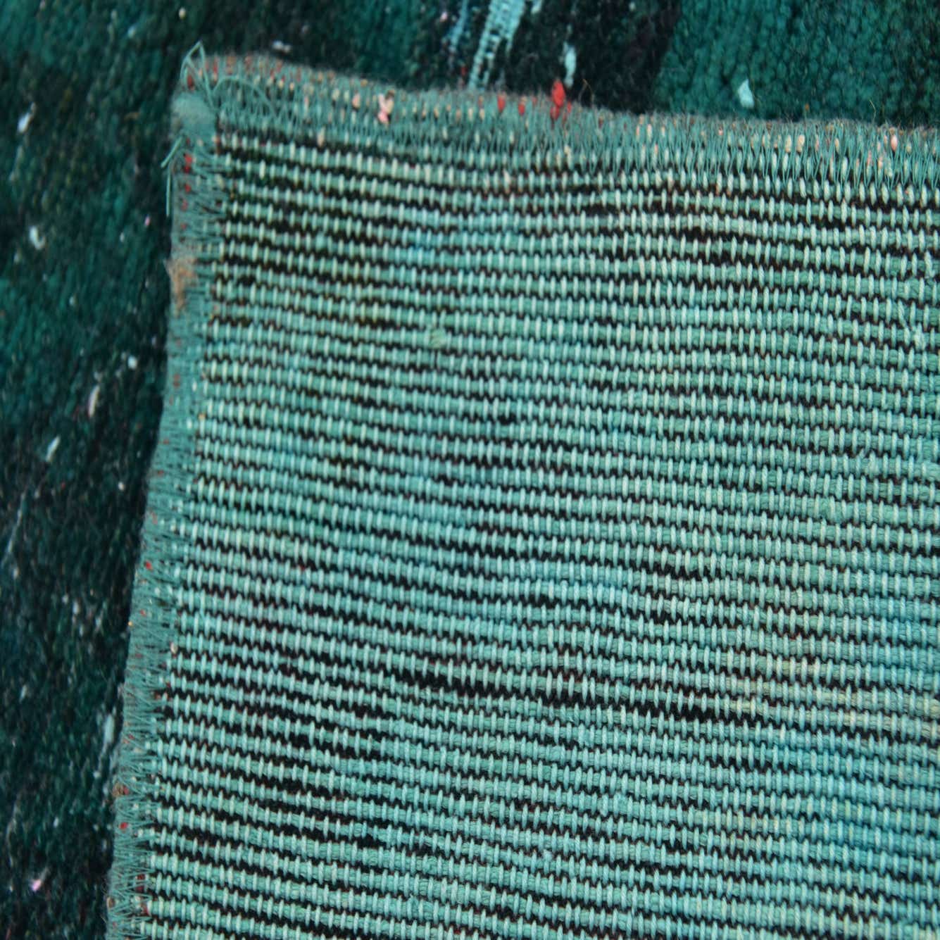 Hunter Green 3' x 4' Hand Knotted Ultra Vintage Persian Wool Rug ...