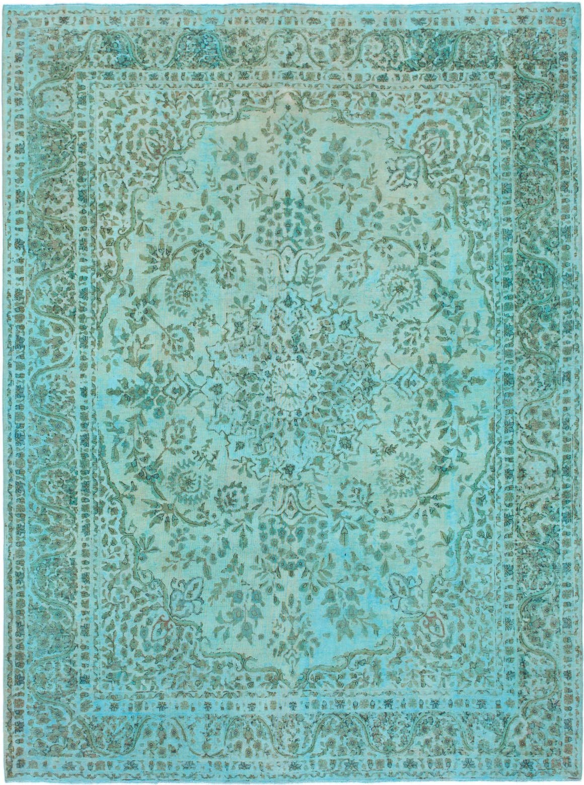 Light Blue 9' 5 x 12' 7 Ultra Vintage Persian Rug | Rugs.com