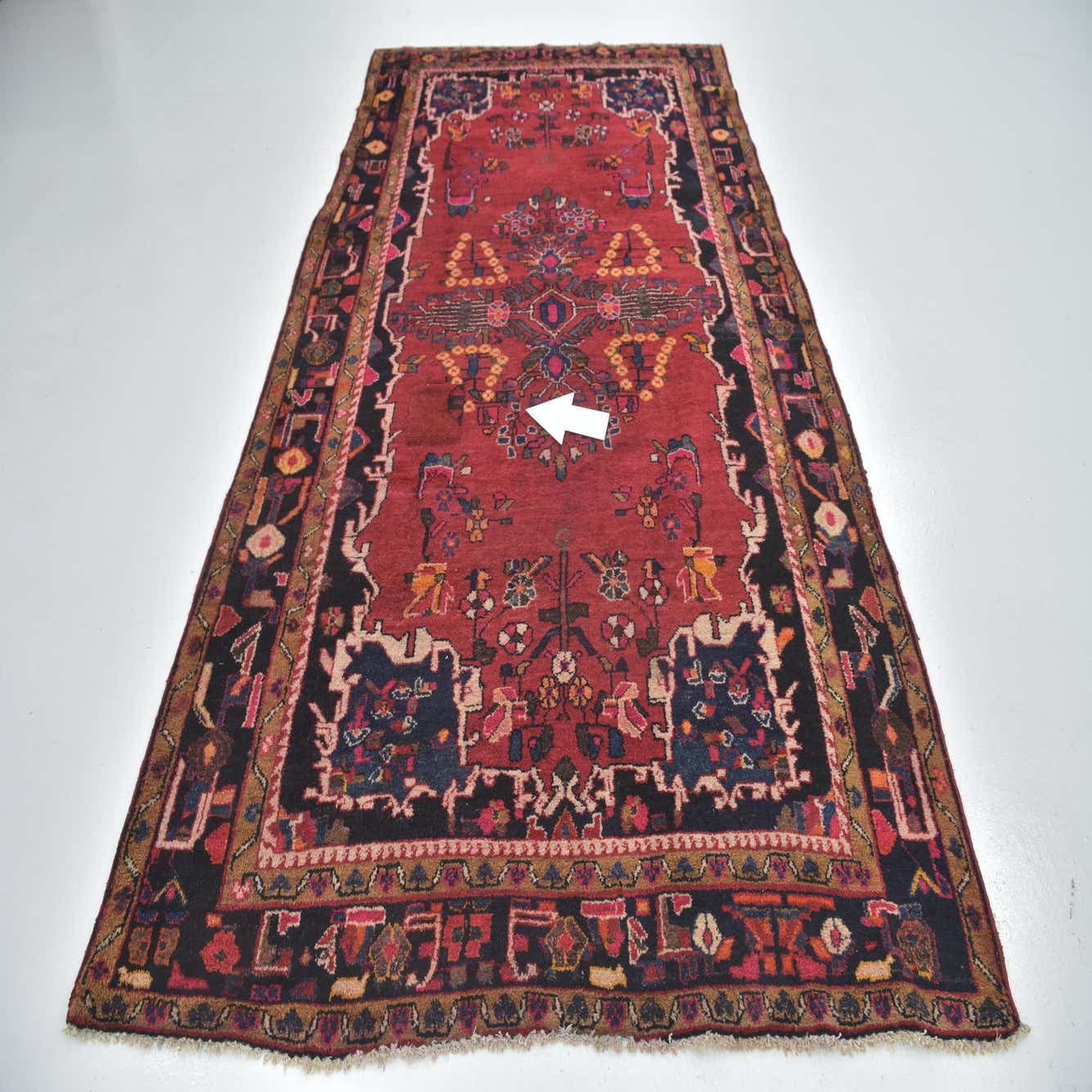 Red 5' 6 x 10' 3 Hand Knotted Ferdos Persian Wool Rug | HandKnotted.com