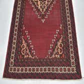 Red 4' x 7' Hand Knotted Ferdos Persian Wool Rug | Rugs.com