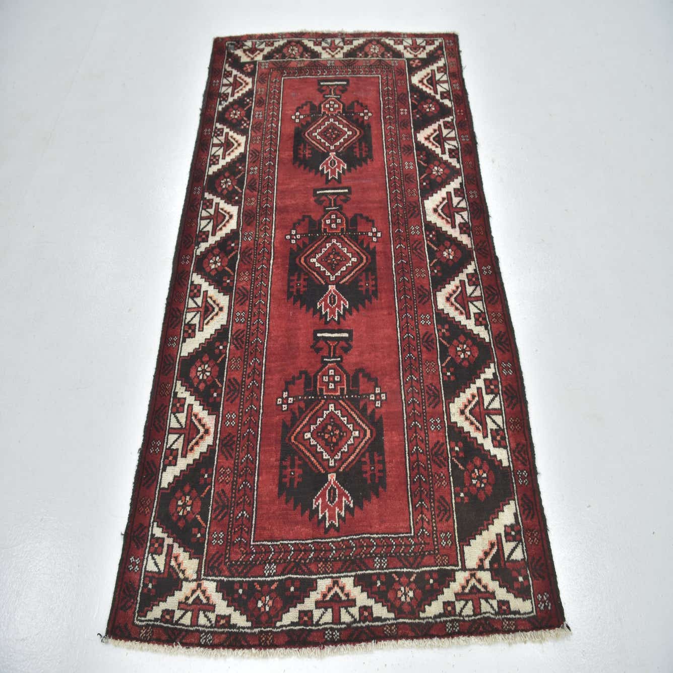 Red 4' x 6' 5 Hand Knotted Ferdos Persian Wool Rug | eSaleRugs