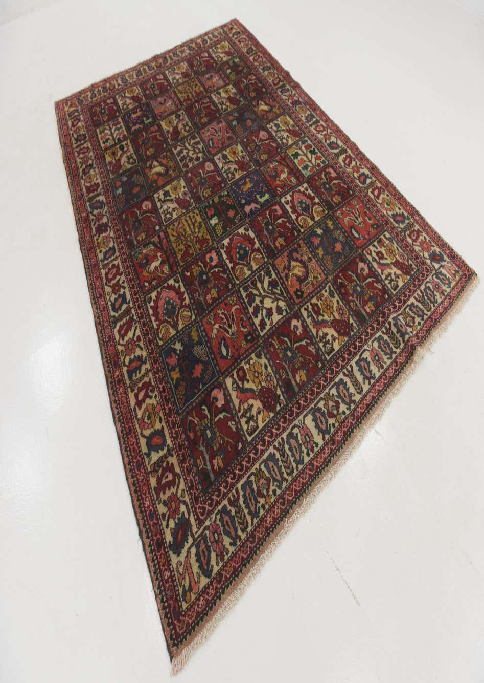 Red 7' x 9' 10 Bakhtiar Persian Rug | eSaleRugs