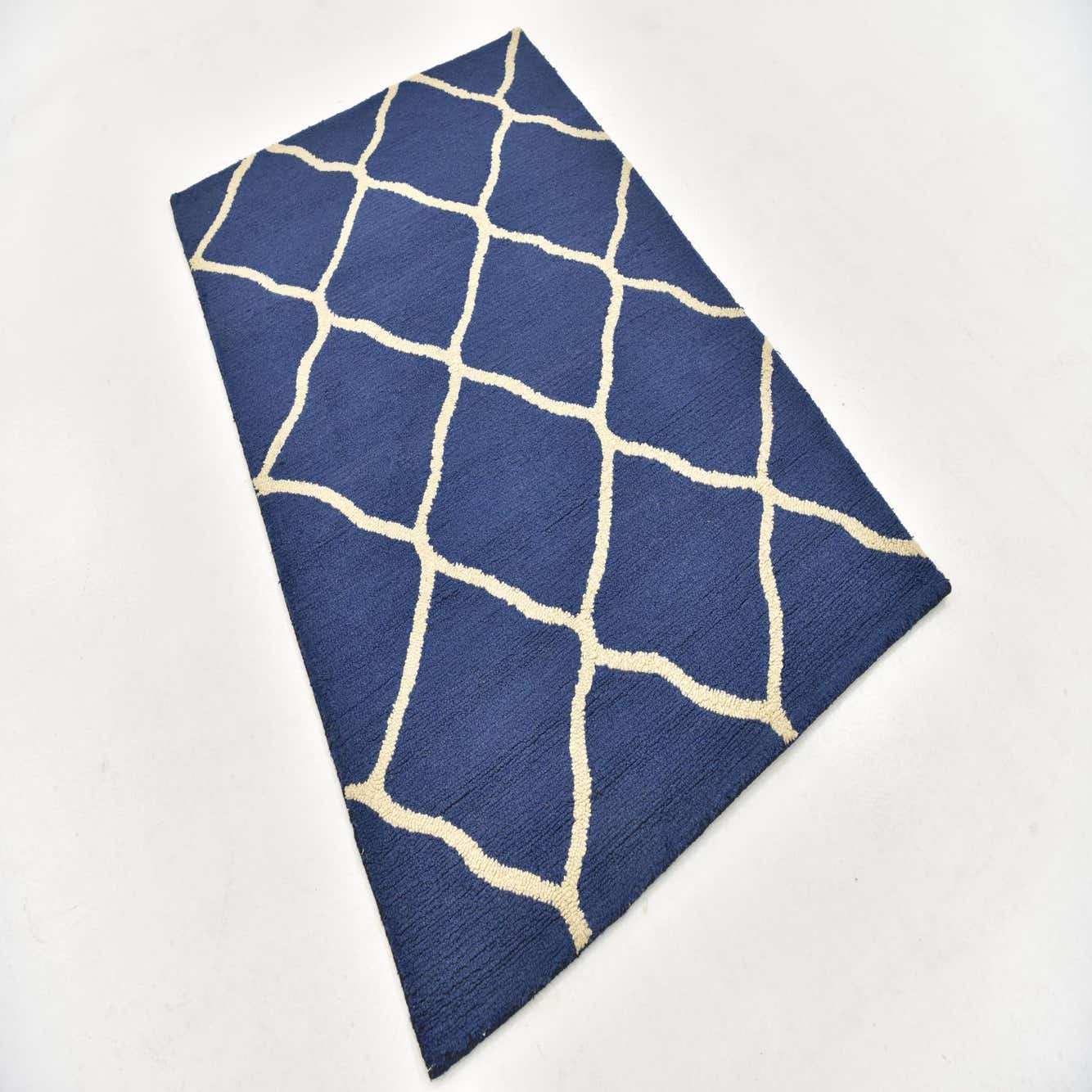 Navy Blue 3' 6 x 5' 4 Luna Rug | Rugs.com