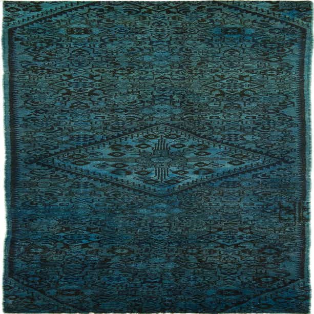 Teal 2' 6 x 8' 6 Ultra Vintage Persian Runner Rug | Rugs.com