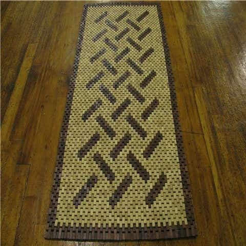 Maroon 2' 6 x 13' Hand Knotted Wooden Wood Runner Rug | eSaleRugs