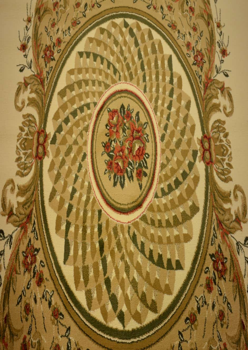 Ivory 9' 10 x 13' Classic Aubusson Rug | eSaleRugs