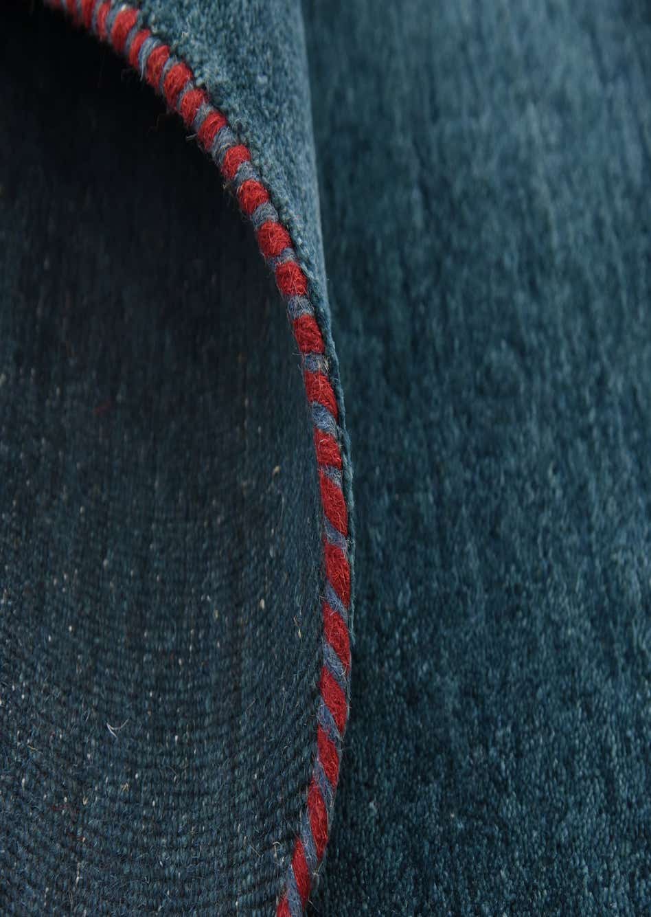 Teal 9' x 9' Indo Gabbeh Round Rug | Rugs.ca