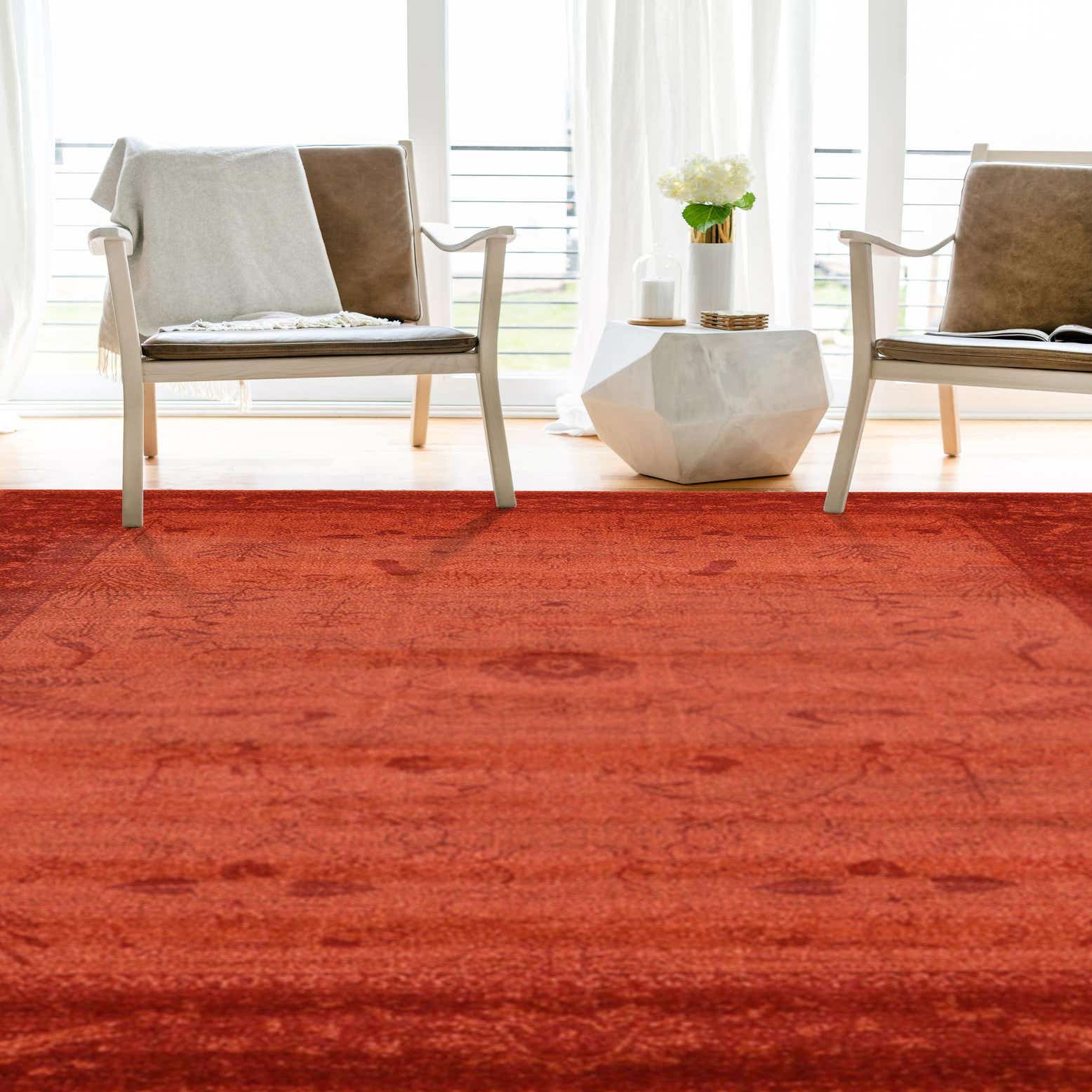 Rust Red 4' x 6' Vista Rug | eSaleRugs