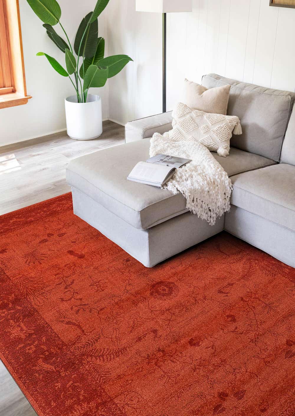 Rust Red 4' x 6' Vista Rug | eSaleRugs