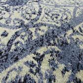 Ivory and Blue 2' 7 x 10' Miranda Runner Rug | Rugs.com