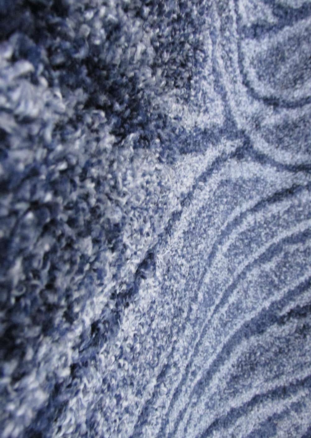 Blue 5' 3 x 8' 2 Multi-Tone Shag Rug | eSaleRugs