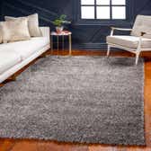 Gray 9' x 12' Luxe Solid Shag Rug | eSaleRugs