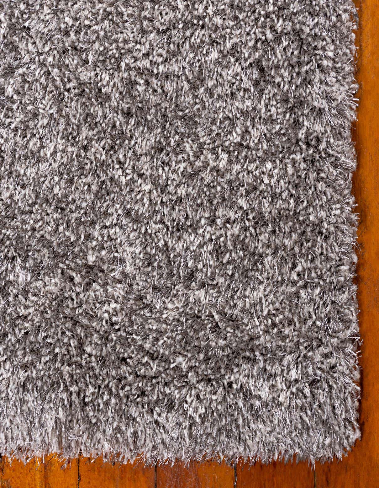 Gray 9' x 12' Luxe Solid Shag Rug | eSaleRugs