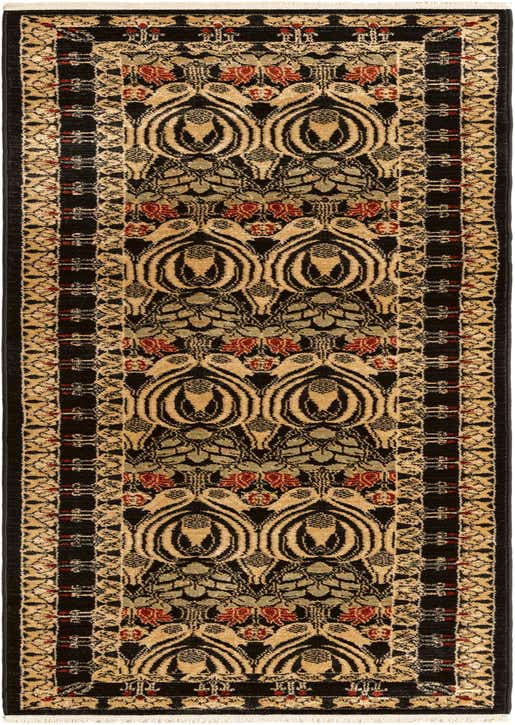 Black 2' 7 x 10' Kensington Runner Rug | eSaleRugs