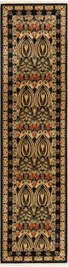 Black 2' 7 x 10' Kensington Runner Rug | eSaleRugs