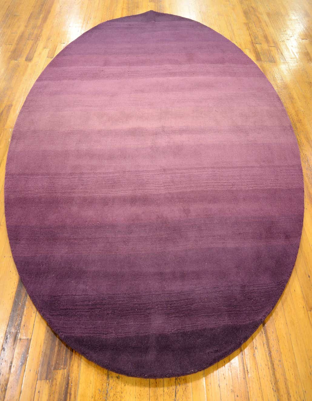 Purple 9' 10 x 9' 10 Reproduction Gabbeh Wool Round Rug | eSaleRugs