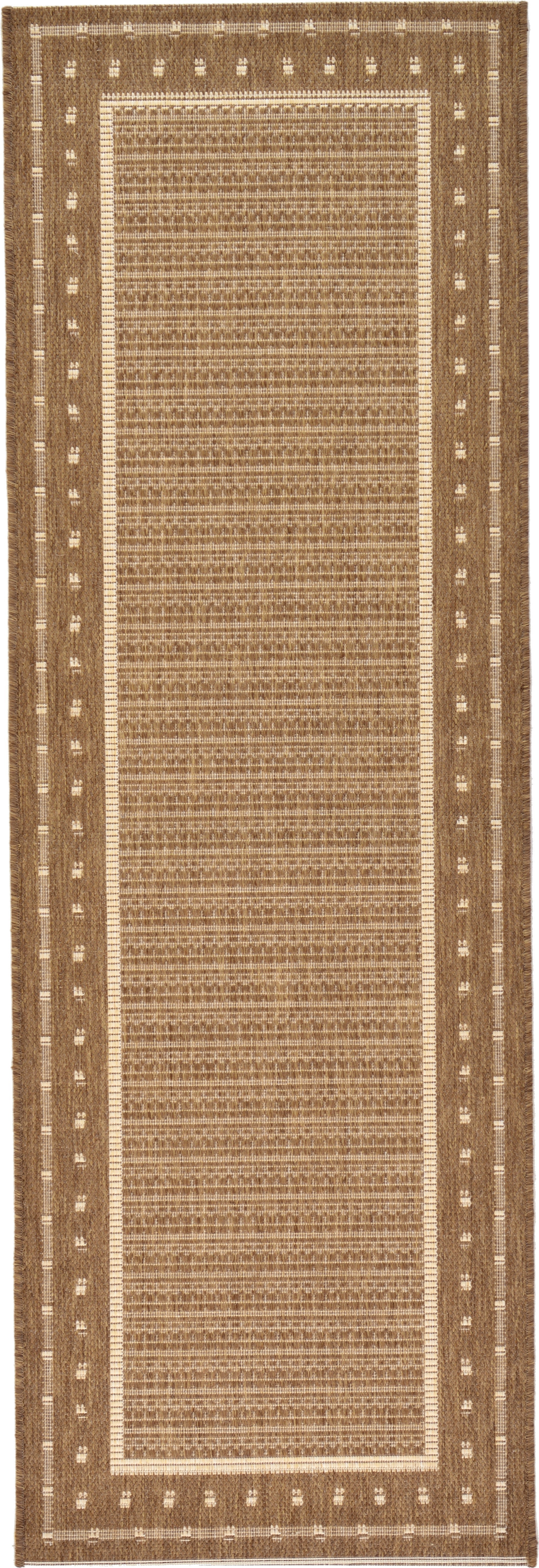 Brown 2' 2 x 6' 7 Outdoor Runner Rug | eSaleRugs
