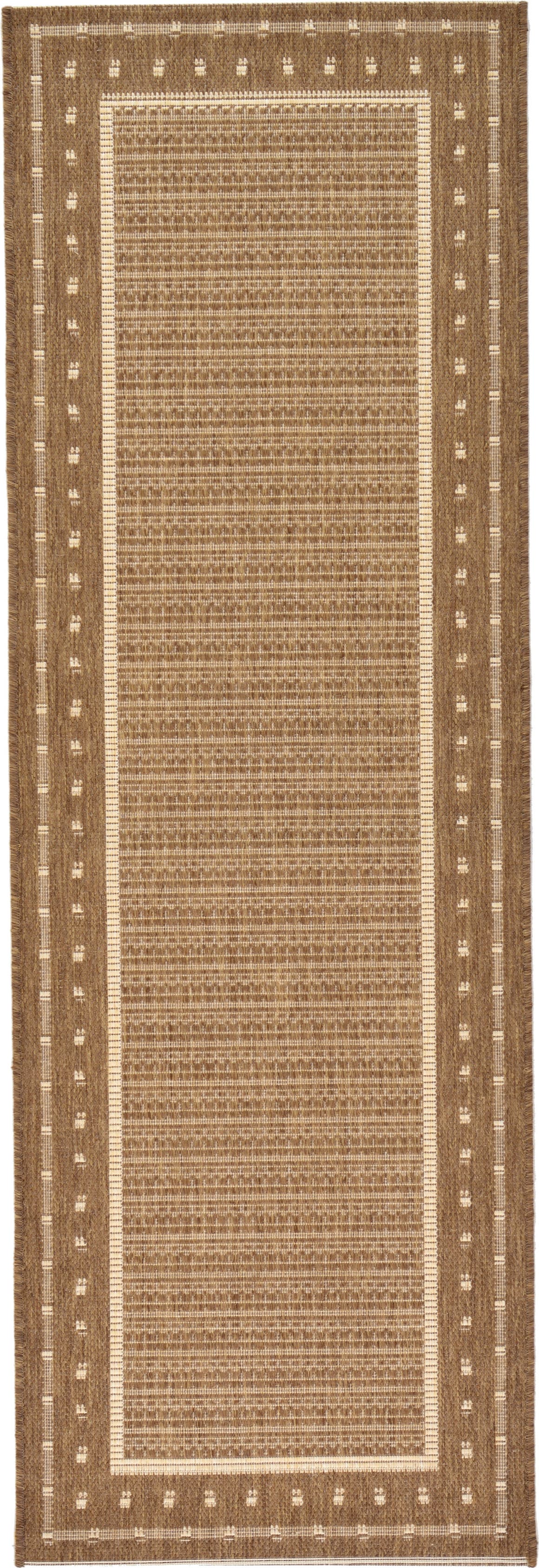Brown 2' 2 x 6' 7 Outdoor Runner Rug | eSaleRugs