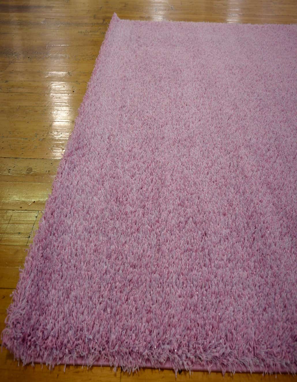 Pink 5' 3 x 7' 7 Solid Shag Rug | eSaleRugs