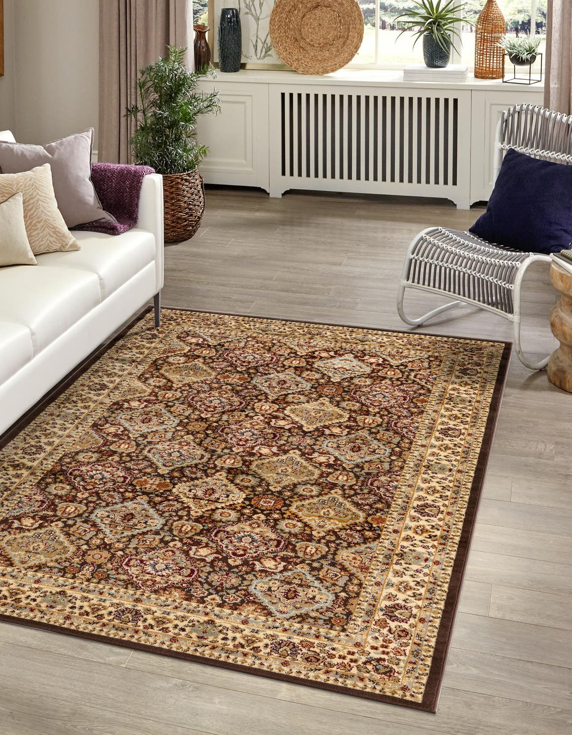 Brown 10' 6 x 16' 5 Aditi Rug | Rugs.com
