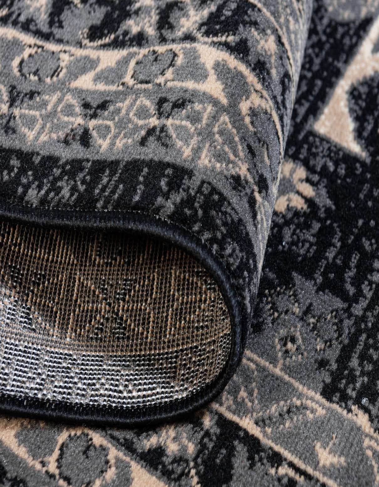 Black 9' x 12' Heriz Design Rug | eSaleRugs