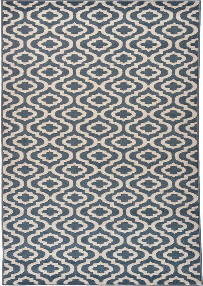 Light Blue 3' 3 x 10' Trellis Runner Rug | eSaleRugs