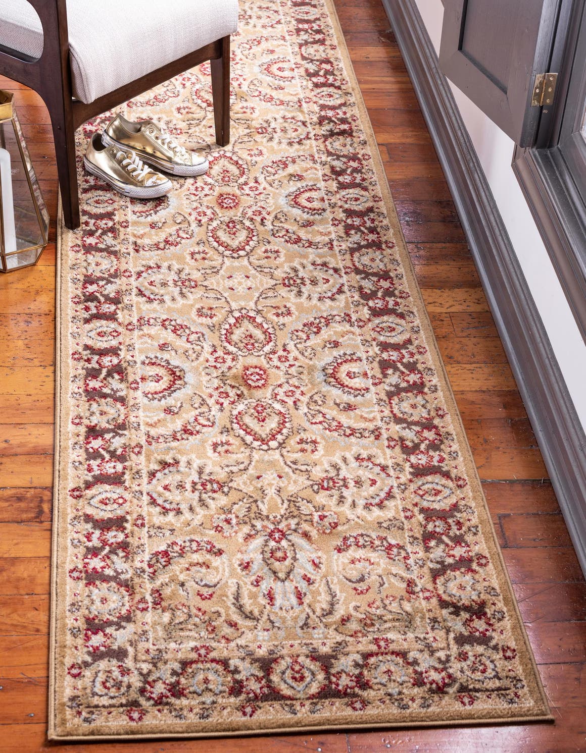 Tan 2' 7 x 10' Classic Agra Runner Rug | Rugs.ca