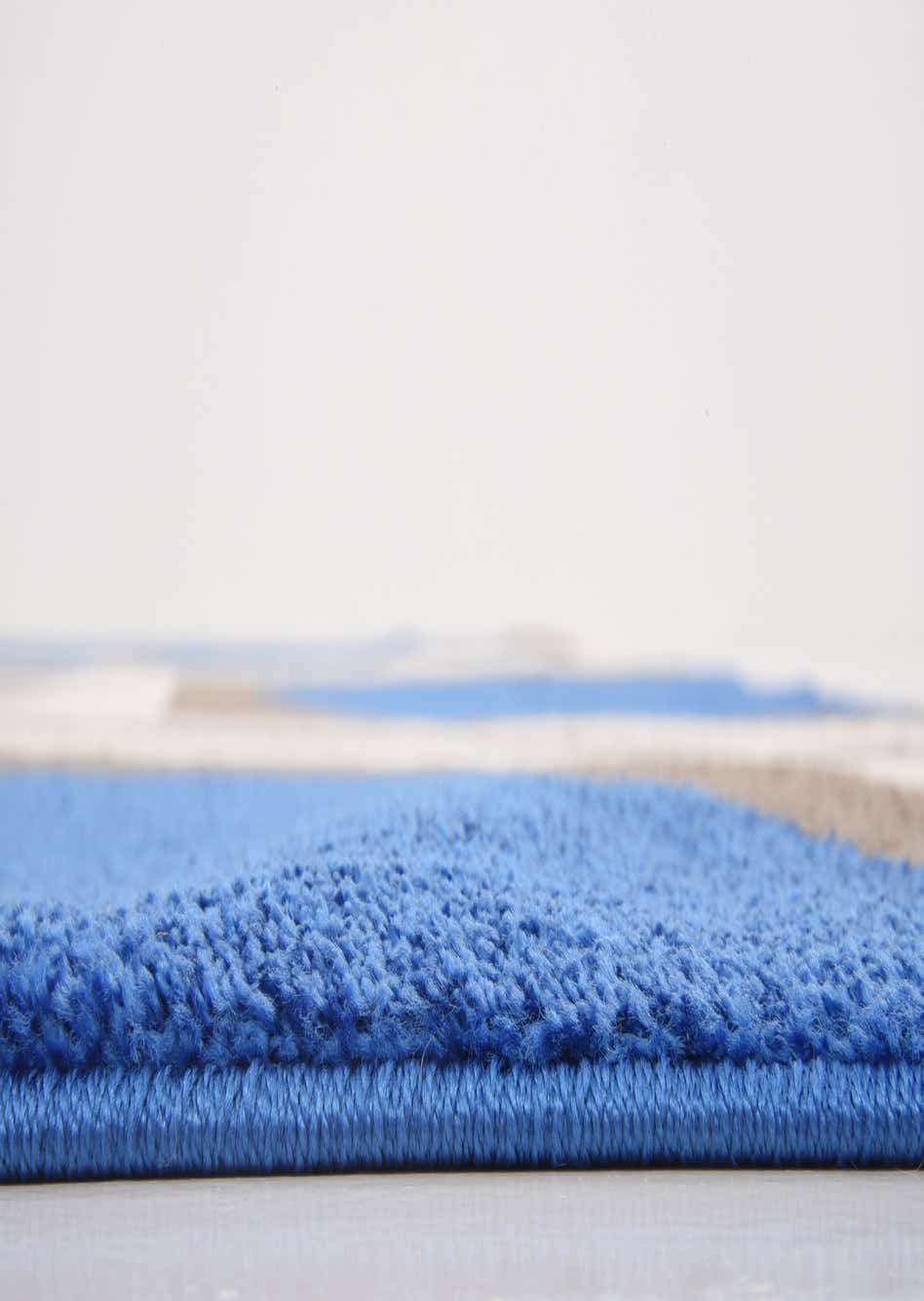 Blue 9' 10 x 13' Frieze Rug | eSaleRugs