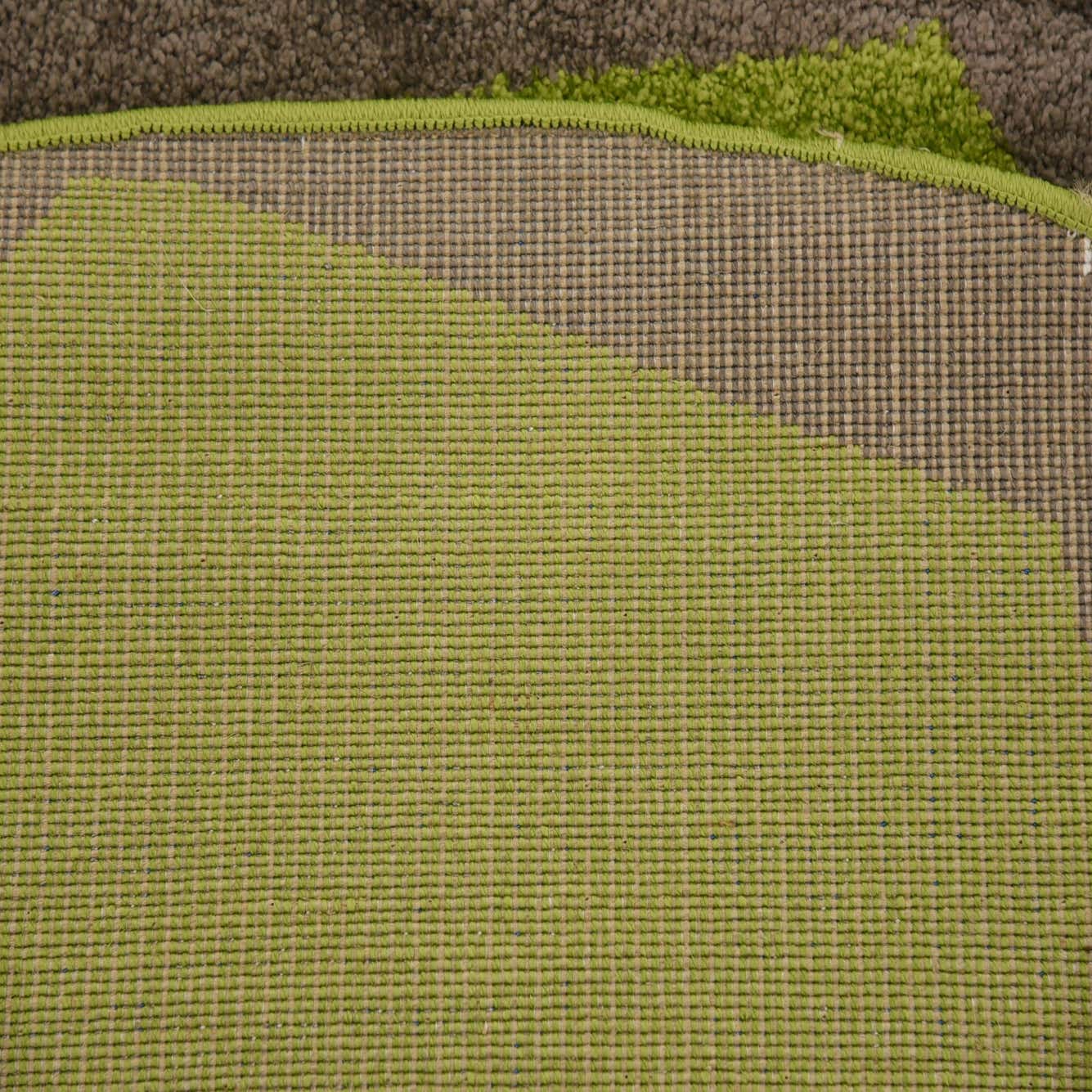 Green 6' x 6' Frieze Round Rug | eSaleRugs