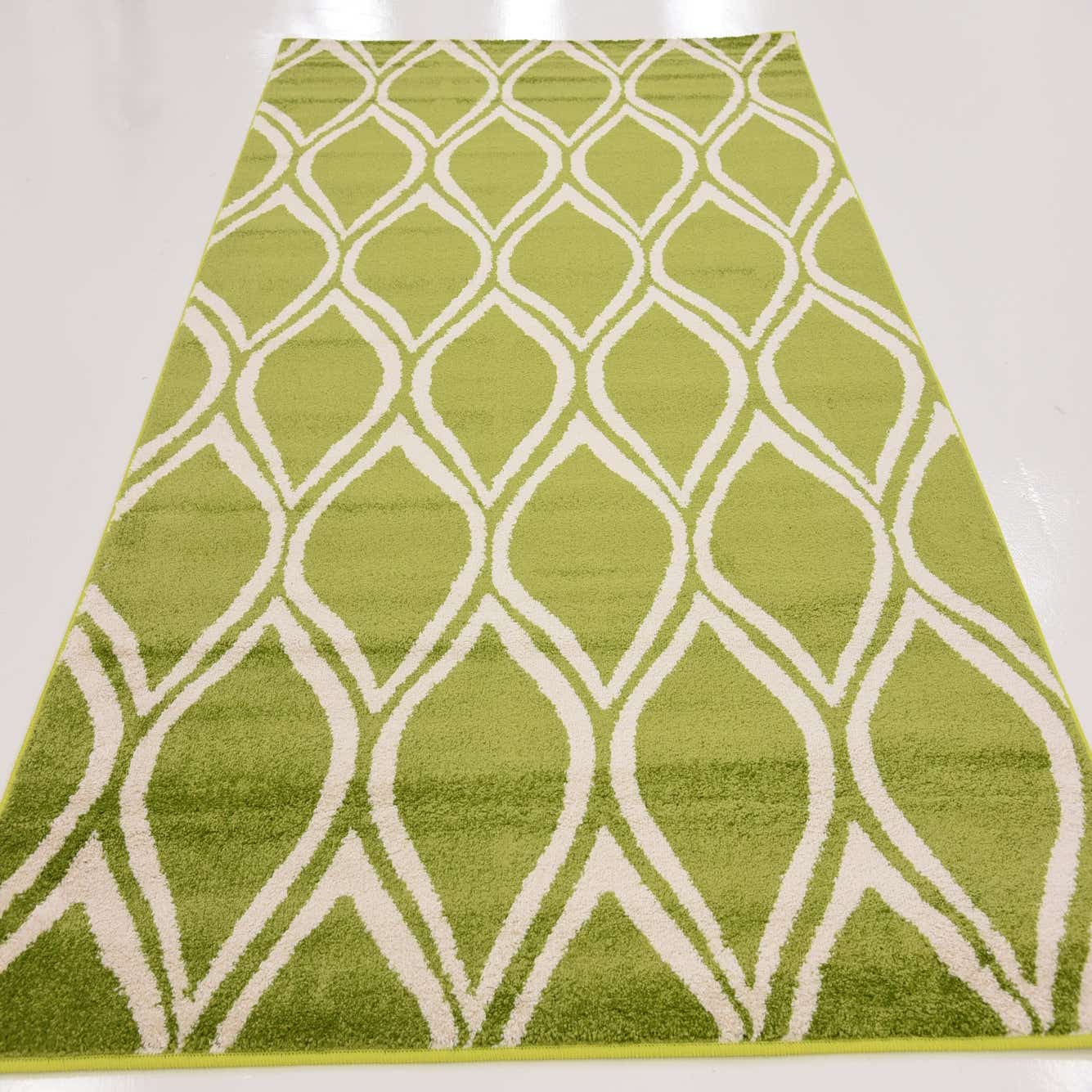 Green 5' x 8' Trellis Rug | eSaleRugs