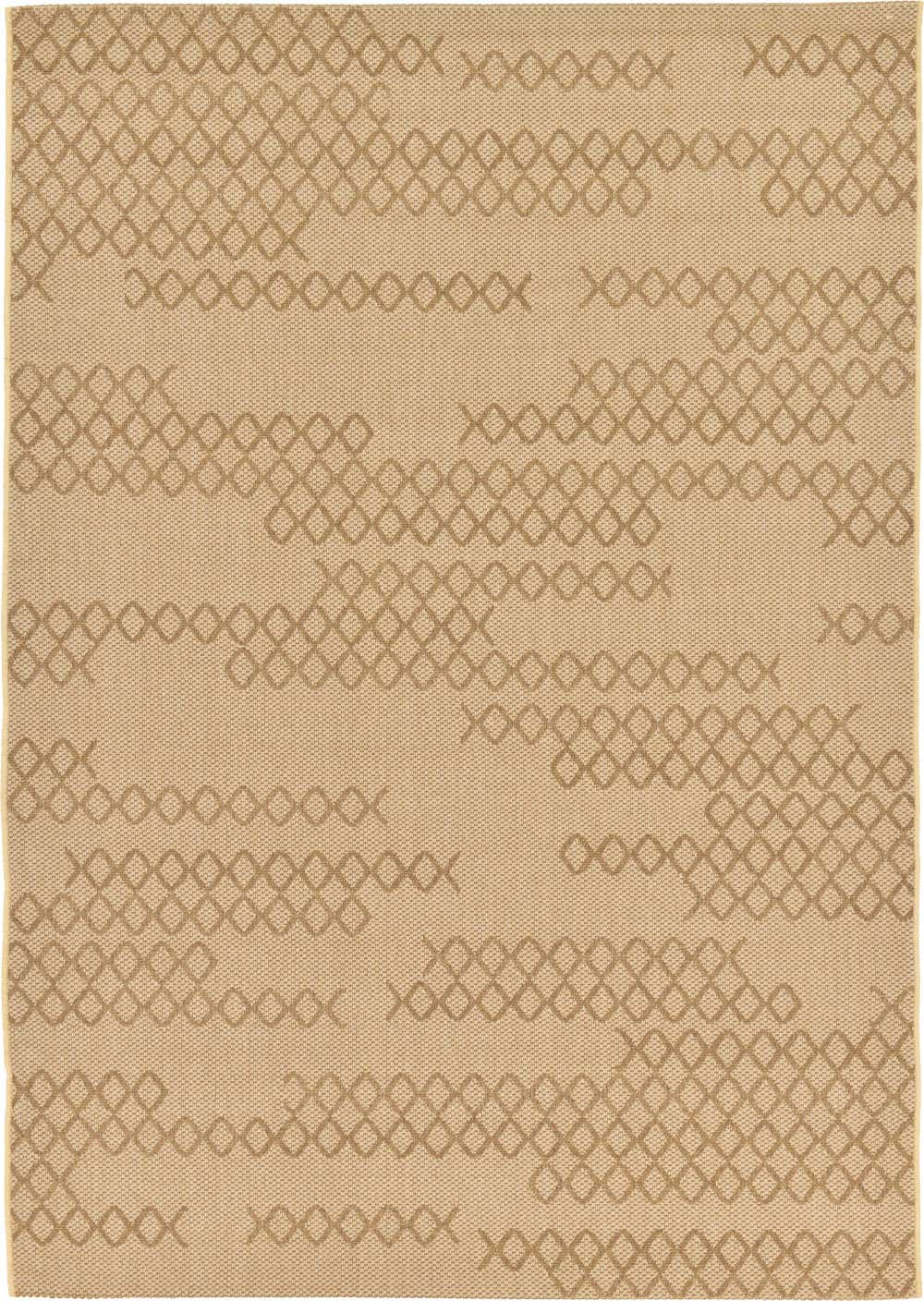 Tan 5' x 7' 3 Outdoor Indoor / Outdoor Rug | eSaleRugs