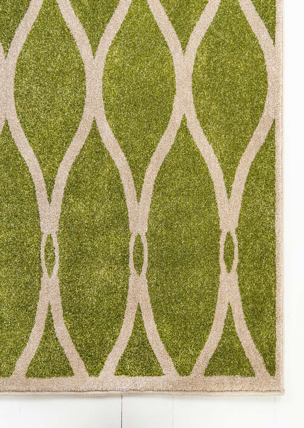 Green 9' x 12' Trellis Rug | eSaleRugs