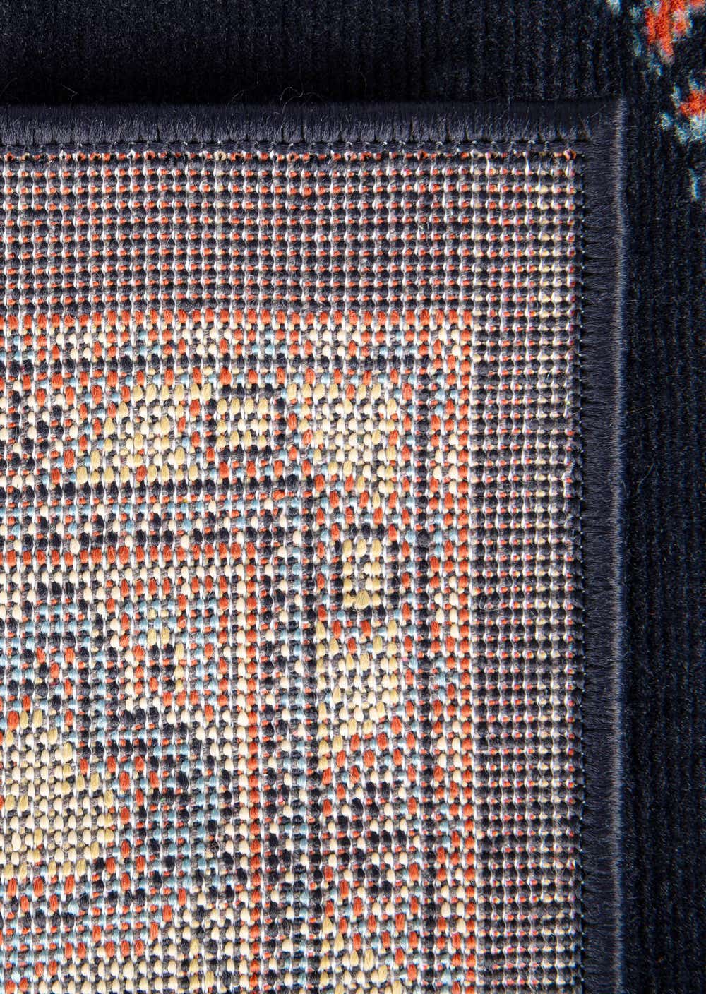 Navy Blue 9' x 12' Mashad Design Rug | eSaleRugs