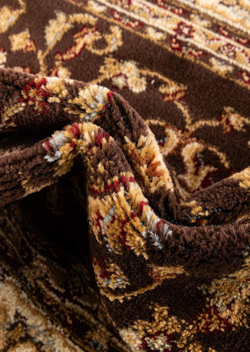 Brown 8' x 8' Aditi Round Rug | Rugs.com